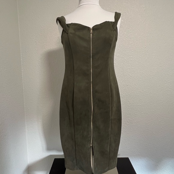 privy | Dresses | Privy Zipper Front Olive Dress | Poshmark